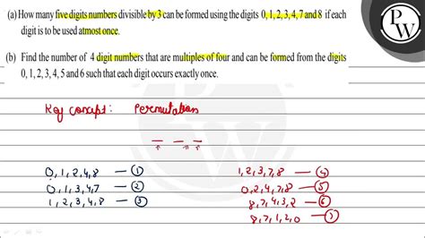 a how many five digits numbers divisible by 3 can be formed using the digits 0 1 2 3 4 7