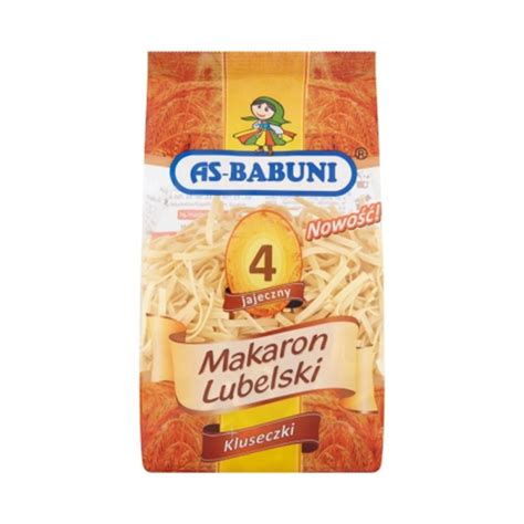 MAKARON LUBELSKI 4 JAJECZNY KLUSECZKI 250G AS BABUNI