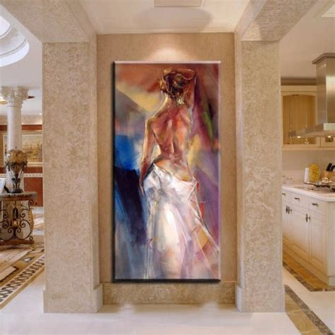 Large Abstract Oil Paintings Handpainted Nude Women Art For Modern Home