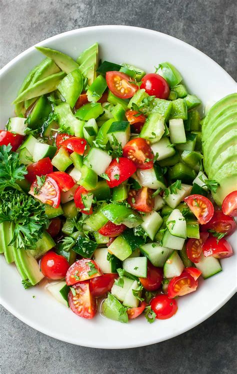 Cool Cucumber And Avocado Salad
