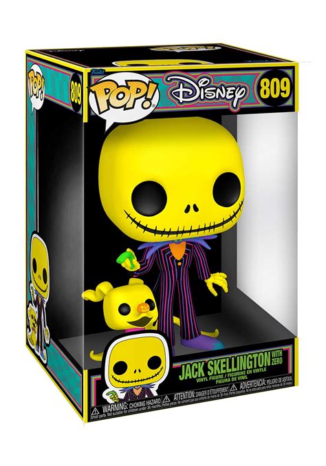 Funko POP Jumbo Nightmare Before Christmas Black Light Jack Zero