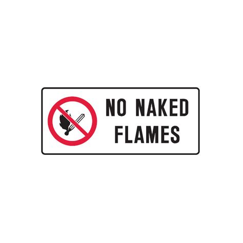 Prohibition Signs No Naked Flames Shop Now Seton Australia