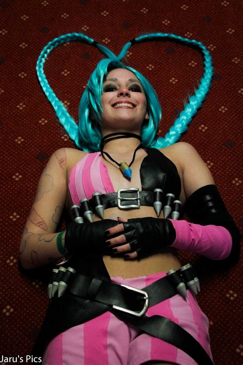 Jinx Cosplay Lying Pose