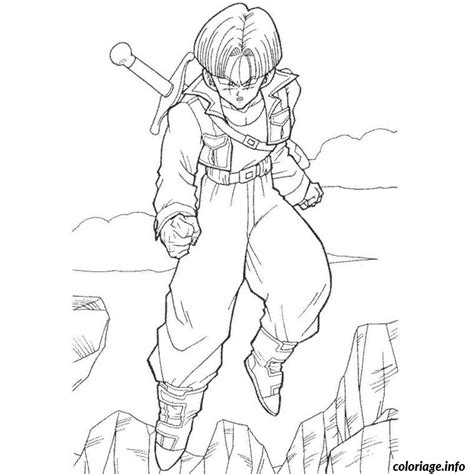 Coloriage Dragon Ball Z Trunk JeColorie