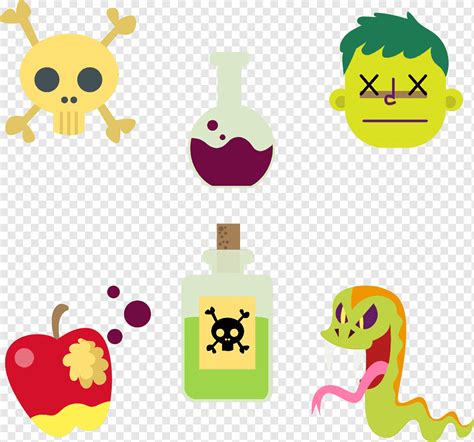 Conjunto De Veneno De Dibujos Animados Png PNGWing
