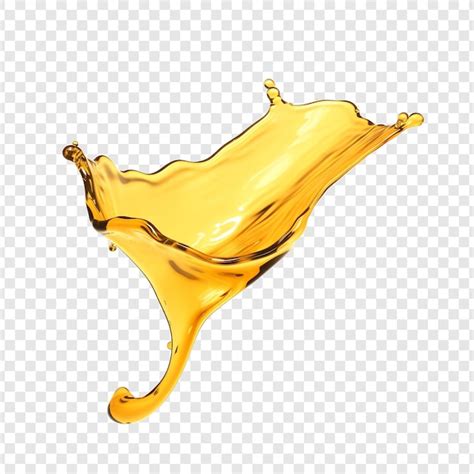 Fluid Splash Isolated On Transparent Background Premium AI Generated PSD