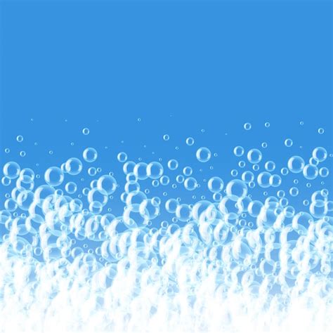 Free Vector Water Or Soap Foam Bubbles Background