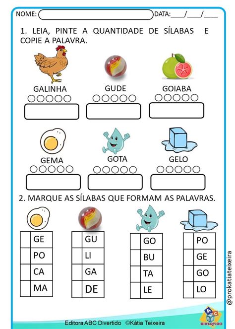 Pin on ALFABETIZAÇÃO