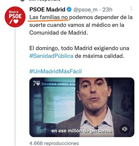 Juli N Men Ndez On Twitter Psoe M Las Qu Las Familias