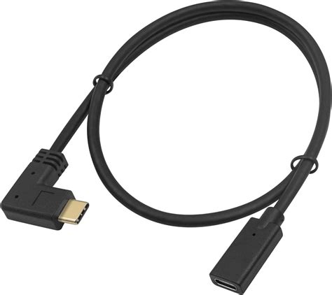 Amazon Poyiccot USB タイプ C 延長ケーブル L型 タイプc 延長コード Type C オスtoメス 90 L字