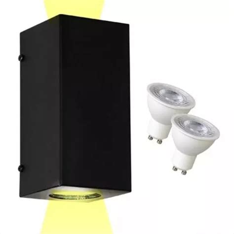 Pack Aplique Bidireccional Recto Con Dicroica Led W En Venta En
