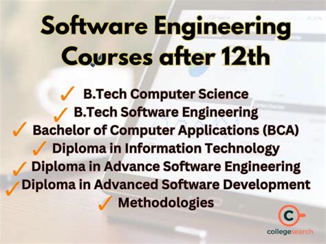 Software Engineering Courses After 12th Eligibility Fees Colleges