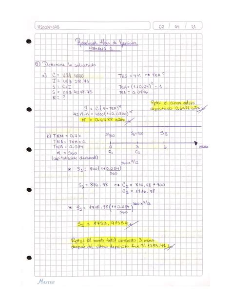 Resolución Hoja De Ejercicios Semana 2 Fabricio Cabrejos Matemática