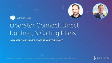 Operator Connect Direct Routing Calling Plans A Masterclass In
