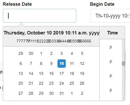 Reactjs React Datepicker Not Showing Correctly Stack Overflow