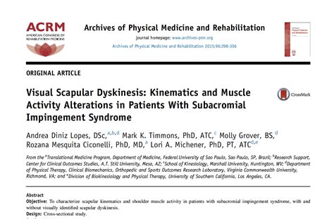 Visual Scapular Dyskinesis Motus Physical Therapy