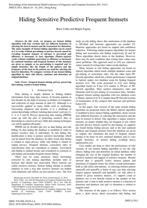 pdf hiding sensitive predictive frequent itemsets