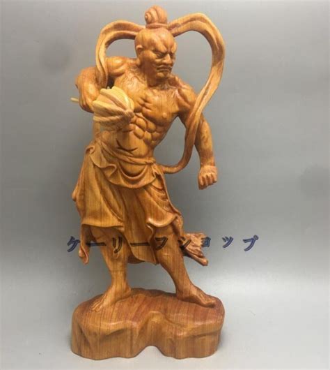 Yahoo オークション 金剛力士像 木彫仏像 仏教美術 精密細工 金剛力