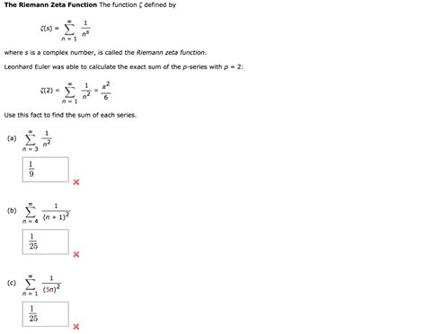 solved the riemann zeta function the function and defined by 1