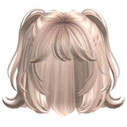 Cute Half Up Half Down Pigtails Platinum Blonde Roblox