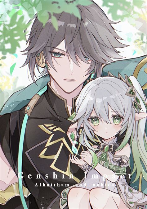 Nahida And Alhaitham Genshin Impact Drawn By Ekua Piyo Danbooru