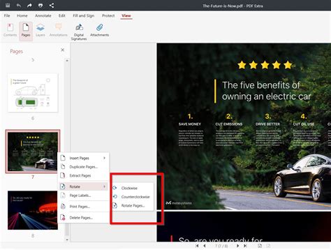 Cómo rotar páginas PDF en Windows MobiSystems