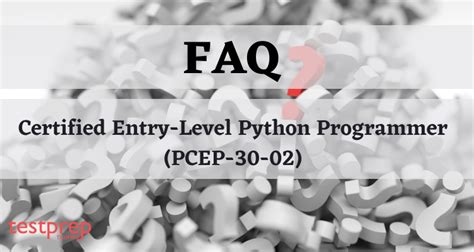 certified entry level python programmer pcep 30 02 testprep training tutorials