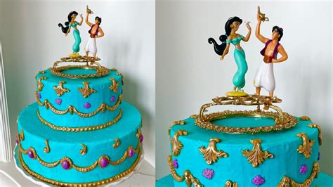 Disney Princess JASMINE Cake ALADDIN Cake Decorating Idea YouTube