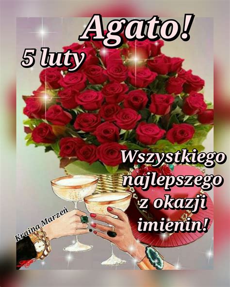 Imieniny Agaty Twoje Karteczki
