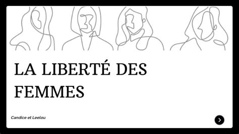 LA LIBERTE DES FEMMES