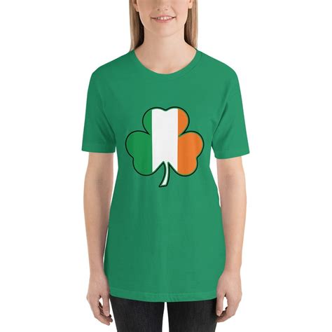 Irland Kleeblatt Flagge Kurzärmeliges Unisex T Shirt Etsy de