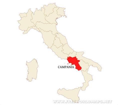 Campania Physical Map