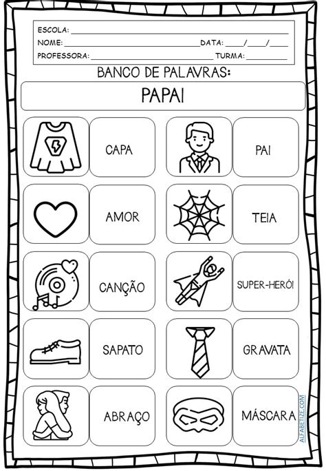 Atividades Dia Dos Pais