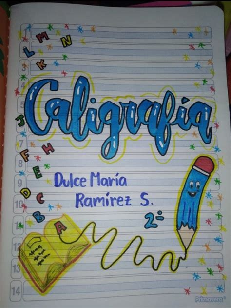 Cuaderno Marcado De Caligraf A Moldes De Letras Bonitas Cuadernos