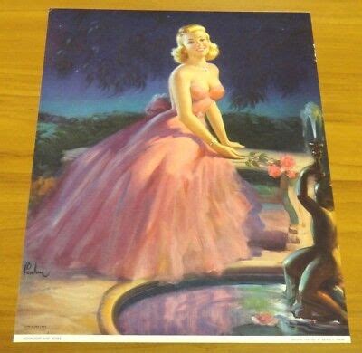 Vintage Original Rare Pin Up Girl Calendar Top Excellent Condition
