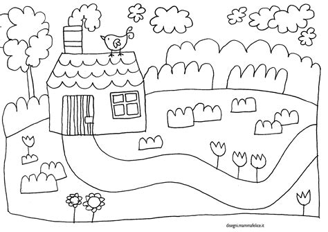 Bello Casa Disegno Da Colorare Migliori Pagine Da Colorare E Libero