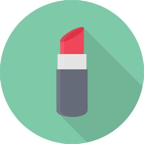 Ilustración de vector de lápiz labial en un fondo Símbolos de calidad