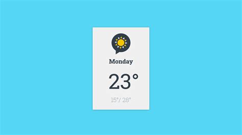css weather widget icon animation