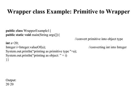Java String String Buffer And Wrapper Class Ppt