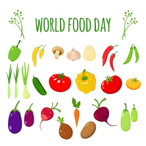 D A Mundial De La Alimentaci N Vector Premium