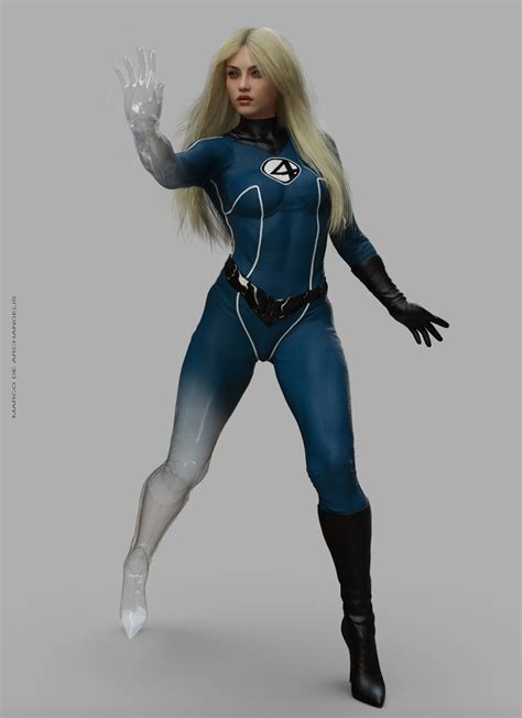 Susan Storm Invisible Woman By Marco De Archangelis Marvel Girls