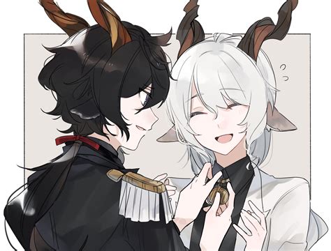Ebenholz And Kreide Arknights Drawn By Yakota Usuk Yako Danbooru