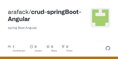 Github Arafack Crud Springboot Angular Spring Boot Angular