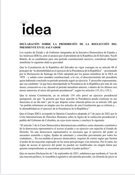 Juan Pappier on Twitter 21 expresidentes de América Latina y España