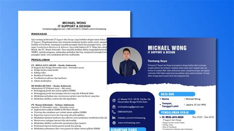 Jasa Pembuatan CV Curriculum Vitae Kreatif CV ATS Friendly