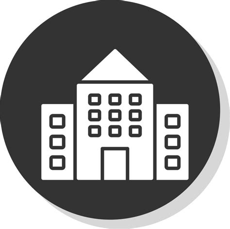 School Glyph Shadow Circle Icon Design 43873819 Vector Art At Vecteezy