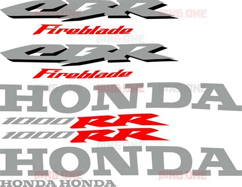 Honda CBR 1000 RR 2006 ORIGINAL Stickers Set MXG ONE Best Moto Decals