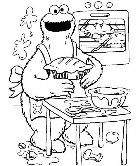 Dibujos De Monstruo De Las Galletas 15 Para Colorear Para Colorear