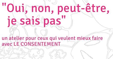 Atelier Oui Non Peut Tre Je Sais Pas Association Viol Secours