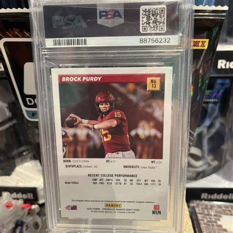 Brock Purdy 2023 Chronicles DP Donruss Retro PSA 8 5 13 EBay